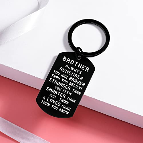 Nzztont Brother Birthday Gifts Best Brother Gifts From Sister Brother Inspirational Graduation Gift For Brother Friends Christmas Gift Brother Keychain Gift