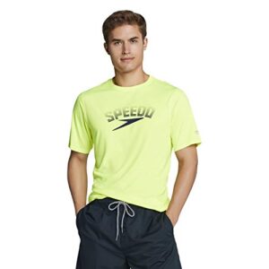 speedo men’s uv swim shirt graphic short sleeve tee