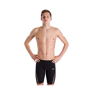 speedo men’s fastskin lzr pure intent jammer black/rose gold 24