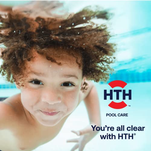 HTH Pool Care 1" Chlorine Tabs, Swimming Pool Chlorinating Sanitizer, Kills Algae and Bacteria, 1.5 lbs.