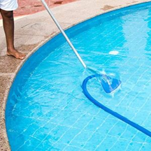 Aqua Select 10" Weighted Triangular with Swivel Adapter Vacuum Pool Head | EZ Clip Handle | Remove Debris from Inground and Above Ground Pool | Keep Your Swimming Pool Clean