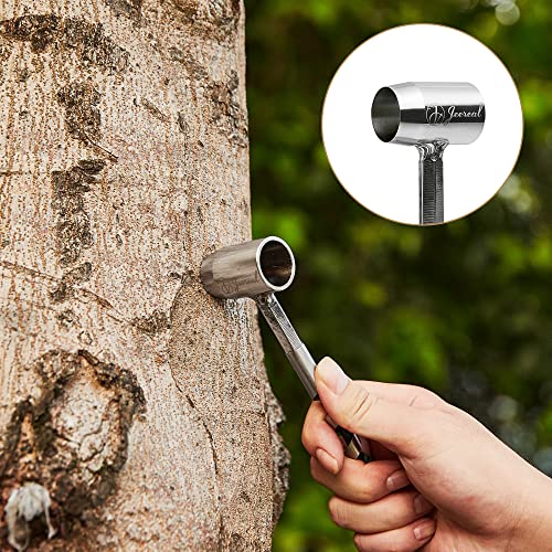 Jeereal Bushcraft Survival Scotch Eye Auger Scotch Eye Auger | Manual Hand Wood Auger, Magnesium Fire Starter Survival Tool, 2 Pack Extra Large Natural Waterproof Kindling(M-D10)