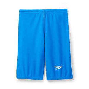 speedo boys’ swimsuit jammer begin to swim solid, electric blue lemonade