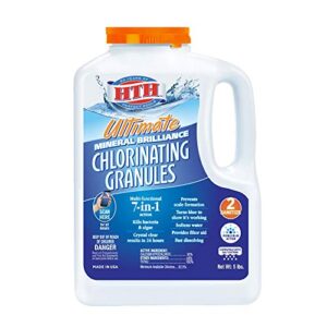 hth 22007 ultimate mineral brilliance chlorinating granules for swimming pools, 5 lbs