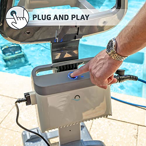 DOLPHIN Explorer E70 Robotic Pool [Vacuum] Cleaner with Wi-Fi – Schedule Pool Cleanings Anytime, Anywhere - Ideal for In-Ground Swimming Pools up to 50 Feet – No Hassle Storage with Included Caddy