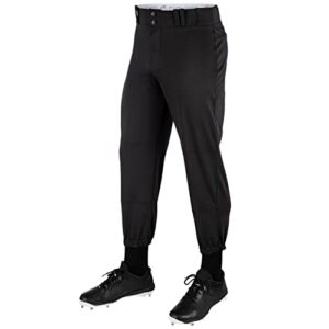 champro boys triple crown classic baseball pant, black, medium us