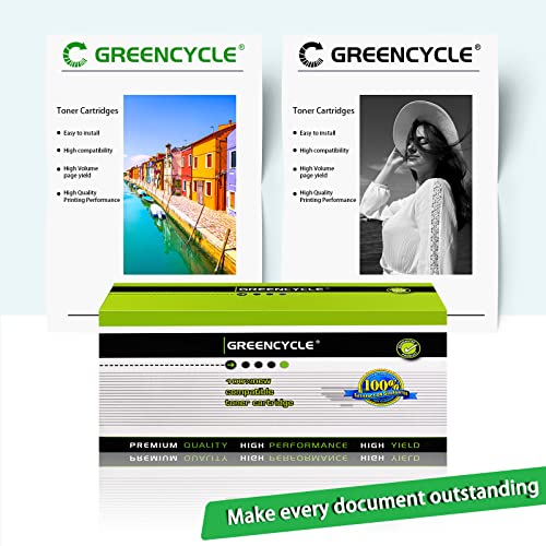 GREENCYCLE TN760 TN-760 Toner Cartridge DR730 Drum Unit Set Compatible for Brother HL-L2350DW HL-L2395DW HL-L2390DW HL-L2370DW MFC-L2750DW MFC-L2710DW DCP-L2550DW Printer (4 Toner, 4 Drum)