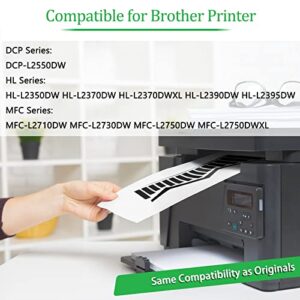 GREENCYCLE TN760 TN-760 Toner Cartridge DR730 Drum Unit Set Compatible for Brother HL-L2350DW HL-L2395DW HL-L2390DW HL-L2370DW MFC-L2750DW MFC-L2710DW DCP-L2550DW Printer (4 Toner, 4 Drum)