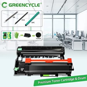 GREENCYCLE TN760 TN-760 Toner Cartridge DR730 Drum Unit Set Compatible for Brother HL-L2350DW HL-L2395DW HL-L2390DW HL-L2370DW MFC-L2750DW MFC-L2710DW DCP-L2550DW Printer (4 Toner, 4 Drum)