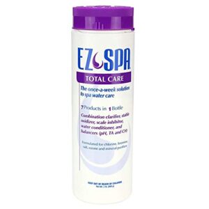 ez spa total care weekly water preventative chemical treatment blend for hot tubs and spas, 2 pounds