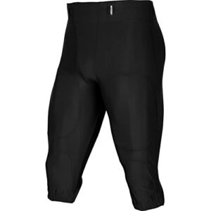 champro standard blocker traditional adult football game pants, black, small