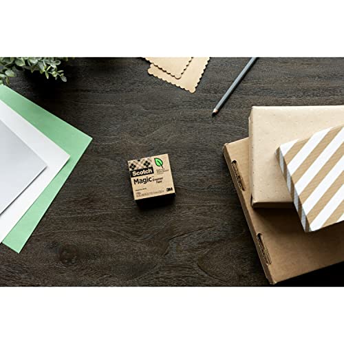 Scotch Magic Greener Tape, 24 Rolls, Great for Gift Wrapping, Numerous Applications, Invisible, Engineered for Repairing, 3/4 x 900 Inches, Boxed (812-24P)