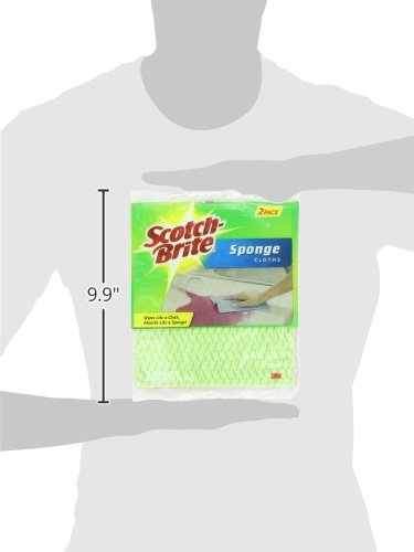 Scotch-Brite Sponge Cloth, Swedish Dish Cloths, Alternative to Reusable Paper Towels, 24 Sponge Cloths