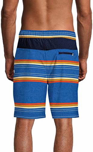 Speedo Mens Hydro Volley Swim Shorts (Speedo Blue Stripe, X-Large 36/38)