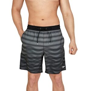 speedo men’s standard swim trunk mid length seaside, digital anthracite, xx-large