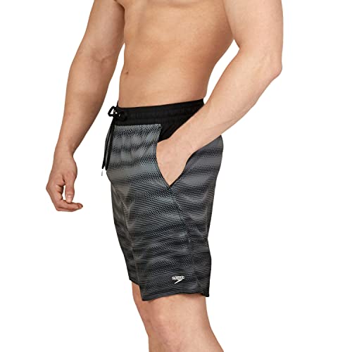 Speedo Men's Standard Swim Trunk Mid Length Seaside, Digital Anthracite, XX-Large