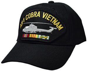 ah-1 cobra vietnam war cap black