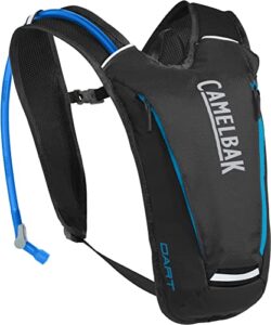 camelbak octane dart crux reservoir hydration pack, black/atomic blue, 1.5 l/50 oz