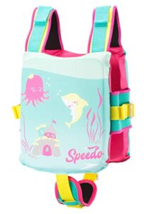 speedo unisex-child swim float coach vest , bright pink