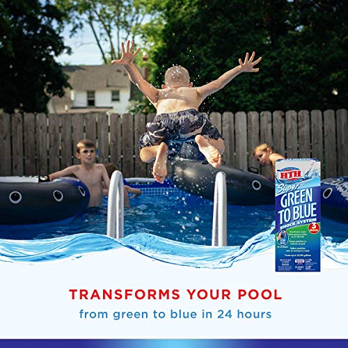 HTH 52032 Super Green to Blue Shock System for Swimming Pools, 7.2 lbs