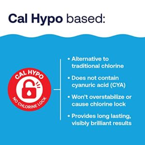 HTH Pool Care Shock, Swimming Pool Chlorinator Boosts Chlorine Levels, Cal Hypo Formula, 5.5 lbs