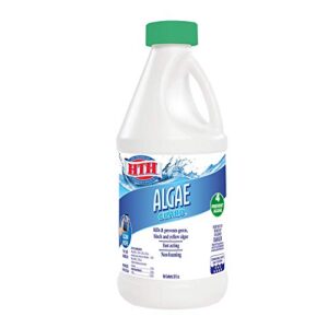 hth 67037 algae guard swimming pool algaecide cleanser, 38 fl oz