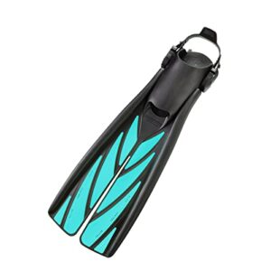 huish outdoors atomic aquatics open heel split fins – aqua (medium)