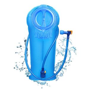 unigear hydration water bladder reservoir bpa free and taste free for backpacking, biking, hiking and camping (blue, 2l)