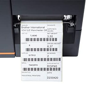 Brother TJ-4120TN Entry-Level High-Resolution, High-Volume Industrial Barcode Label Printer, 300dpi, 7ips, Ethernet and USB 2.0