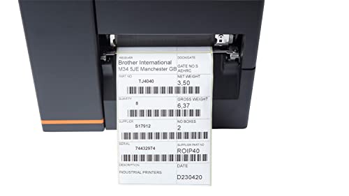 Brother TJ-4120TN Entry-Level High-Resolution, High-Volume Industrial Barcode Label Printer, 300dpi, 7ips, Ethernet and USB 2.0