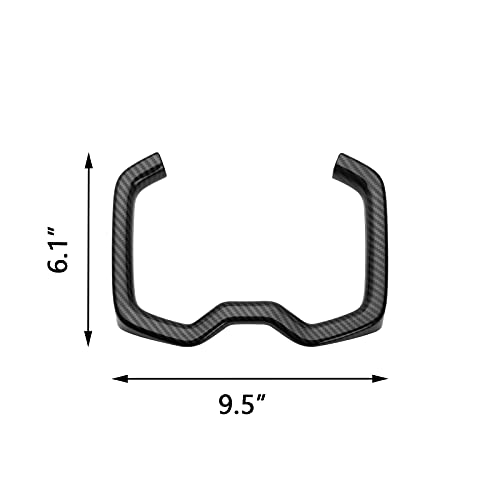 Xotic Tech Inner Water Cup Holder Panel Frame Cover Trim, Carbon Fiber Pattern, Compatible with Toyota RAV4 2019-2022