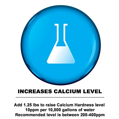 Puri Tech Pool Chemicals 25 lb Calcium Hardness Increaser Plus for Swimming Pools & Spas Increases Calcium Hardness Levels Prevents Surface Staining