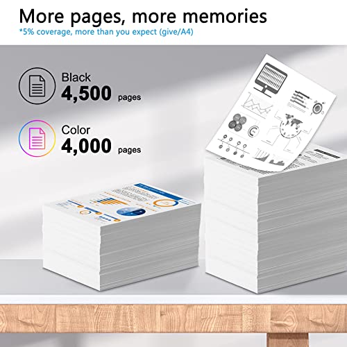 HIYOTA TN336 Compatible TN-336BK TN-336C TN-336M TN-336Y High Yield Toner Cartridge Set Replacement for Brother TN336 HL-L9200CDW/CDWT MFC-L8850CDW DCP-L8450CDW Series Printer (4 Pack ,1BK/1C/1M/1Y)