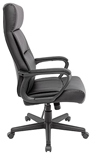 STAPLES Rutherford Luxura Manager Chair, Black