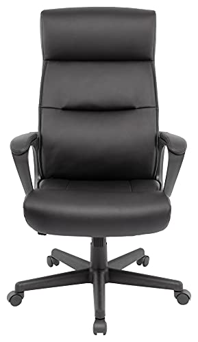 STAPLES Rutherford Luxura Manager Chair, Black