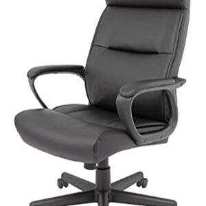 STAPLES Rutherford Luxura Manager Chair, Black