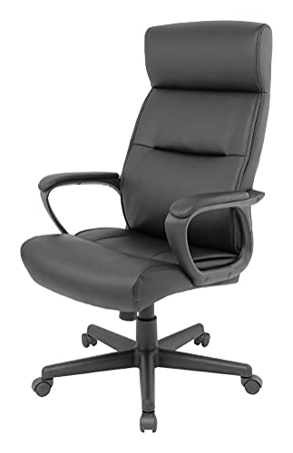 STAPLES Rutherford Luxura Manager Chair, Black