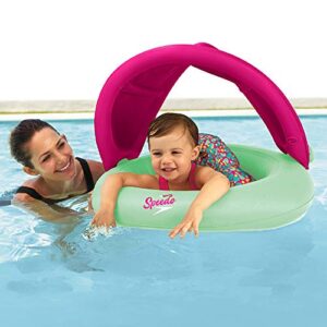 Speedo Baby Swim Flotation Baby Cruiser With Canopy Begin to Swim , Bright Pink