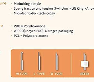 Derma V Line Lift/PDO Thread/Lift Face/Whole Body COBRA Cog Thread L-Type 20pcs (21G-60mm)