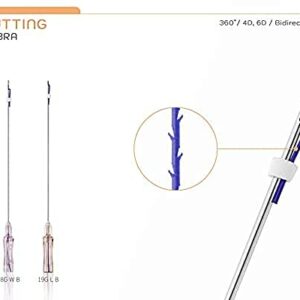 Derma V Line Lift/PDO Thread/Lift Face/Whole Body COBRA Cog Thread L-Type 20pcs (21G-60mm)