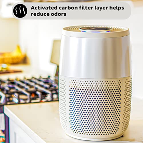 Instant HEPA Quiet Air Purifier, From the Makers of Instant Pot with Plasma Ion Technology for Rooms up to 630ft2; removes 99% of Dust, Smoke, Odors, Pollen & Pet Hair, for Bedrooms & Offices, Pearl