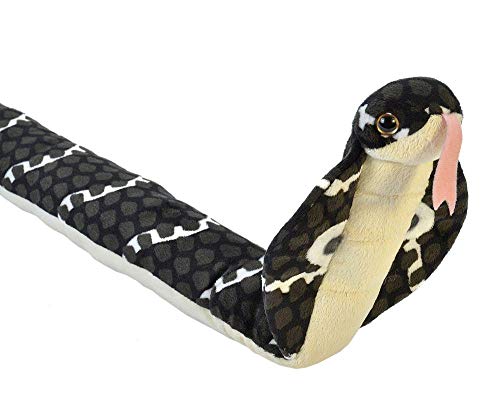 Wild Republic Hooded Cobra, Snake Plush, Stuffed Animal, Plush Toy, Gifts for Kids, 54"