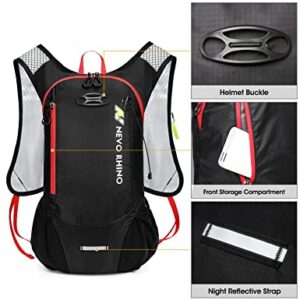 Lightweight Hydration Backpack, Running Backpack with 2L Water Bladder, Hydro Water Daypack for Cycling Hiking Rave for Men Women