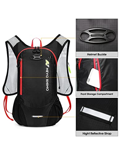 Lightweight Hydration Backpack, Running Backpack with 2L Water Bladder, Hydro Water Daypack for Cycling Hiking Rave for Men Women