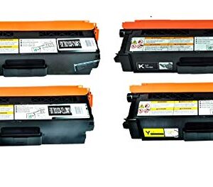 Calitoner Compatible Laser Toner Cartridges Replacement Brother TN336BK TN336C TN336M TN336Y Set Use for Brother MFC-L8600CDW, MFC-L8850CDW, HL-L8250CDN, HL-L8350CDW, HL-L8350CDWT Printer- (4 Pack)