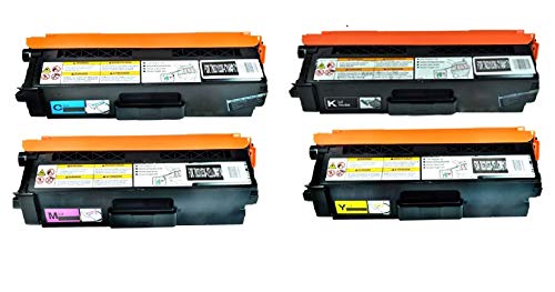 Calitoner Compatible Laser Toner Cartridges Replacement Brother TN336BK TN336C TN336M TN336Y Set Use for Brother MFC-L8600CDW, MFC-L8850CDW, HL-L8250CDN, HL-L8350CDW, HL-L8350CDWT Printer- (4 Pack)