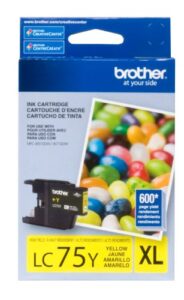 brtlc75y – brother lc75y lc-75y innobella high-yield ink,yellow