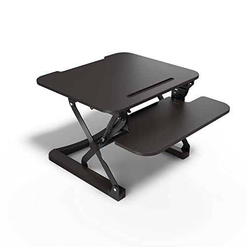 STAPLES 2447503 Sit to Stand Adjustable Desk Riser 27-Inch