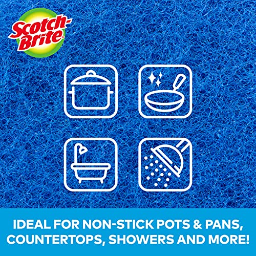 Scotch-Brite Non-Scratch Scour Pads, Scouring Pads for Kitchen and Dish Cleaning, 30 Pads