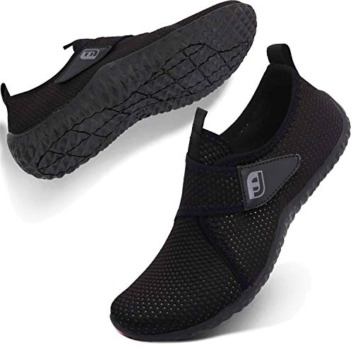 Womens Water Shoes Breathable Barefoot Athletic Aqua Shoes for Beach Swim Pool Diving Hiking Water Sports 7.5 Women